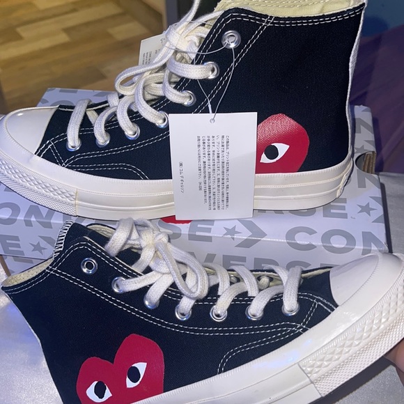 Converse | Shoes | Copy Cdg Play X Convers Chuck Taylor | Poshmark